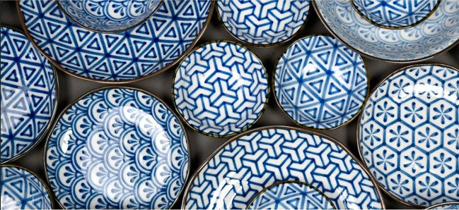 Indigo Ikat | Handmade Japanese Plates – Made In Japan | Japanese Tableware